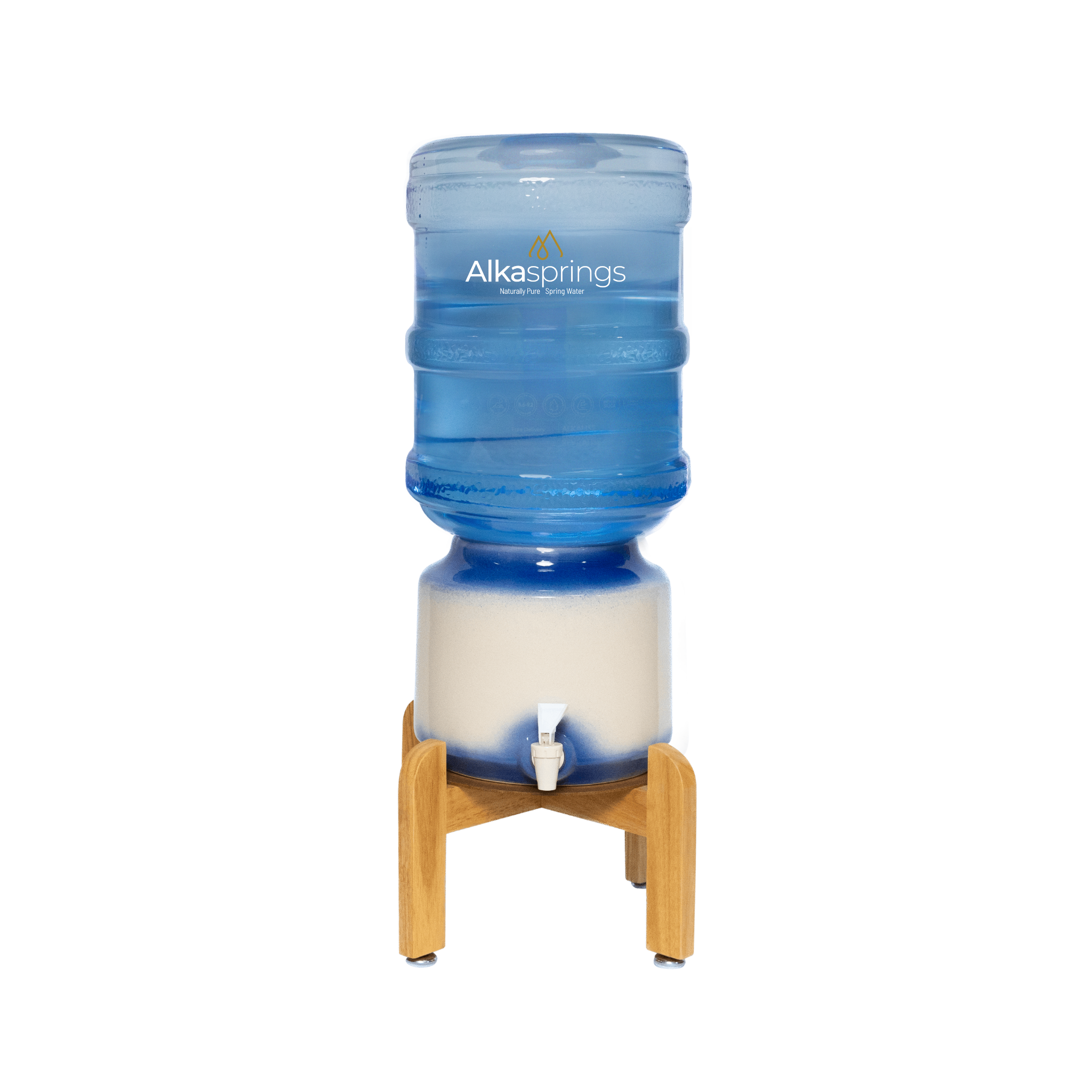 Bench-top Timber Stand for Ceramic Well | Adjustable Feet | Alkasprings
